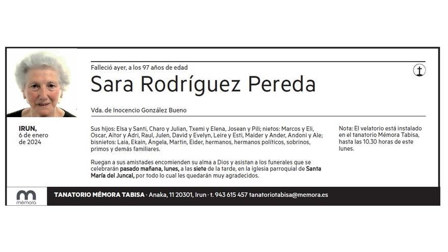 Sara Rodríguez Pereda