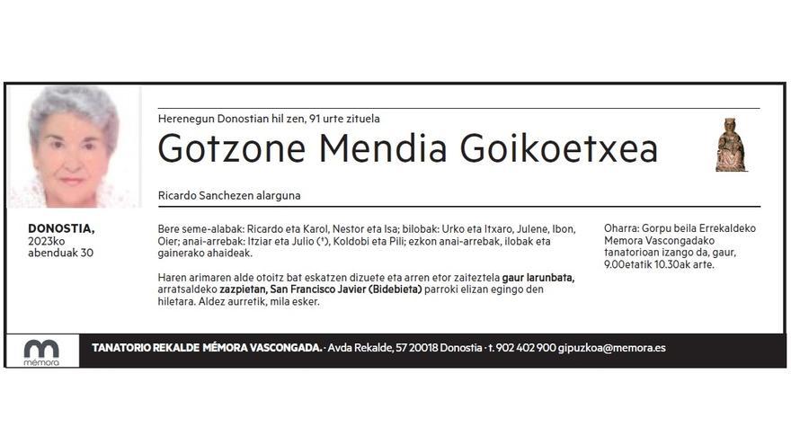 Gotzone Mendia Goikoetxea