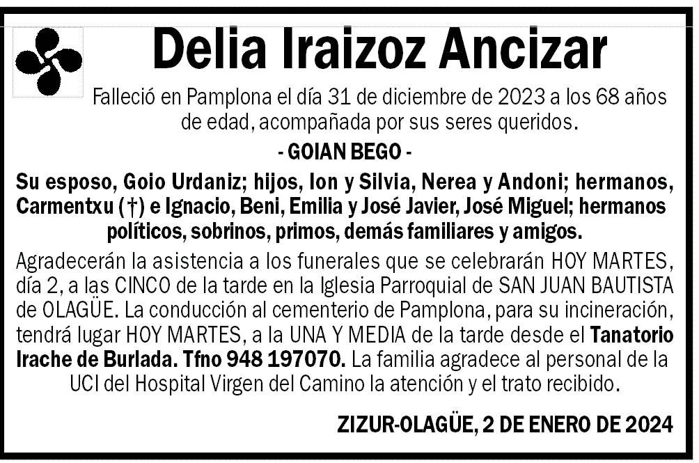 Delia Iraizoz Ancizar