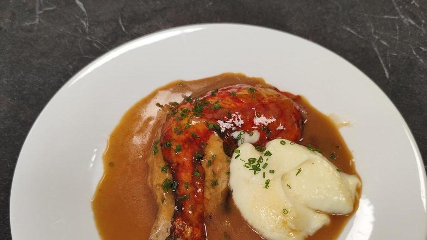 Purés con forma de muslo de pollo para alegrar la dieta de las personas ...
