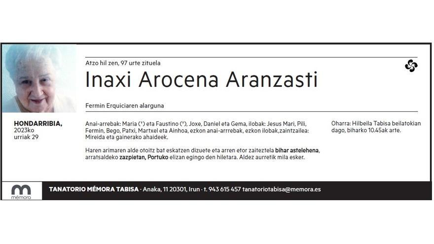 INAXI AROCENA ARANZASTI