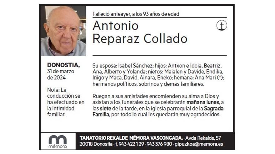 ANTONIO REPARAZ COLLADO