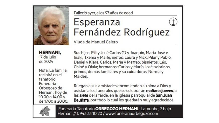 ESPERANZA FERNANDEZ RODRIGUEZ