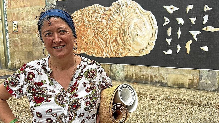 Susana Corbella firma los nuevos murales del proyecto Bigarren Azala