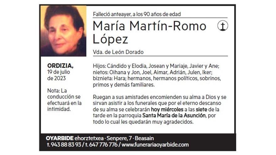 MARIA MARTIN-ROMO LOPEZ