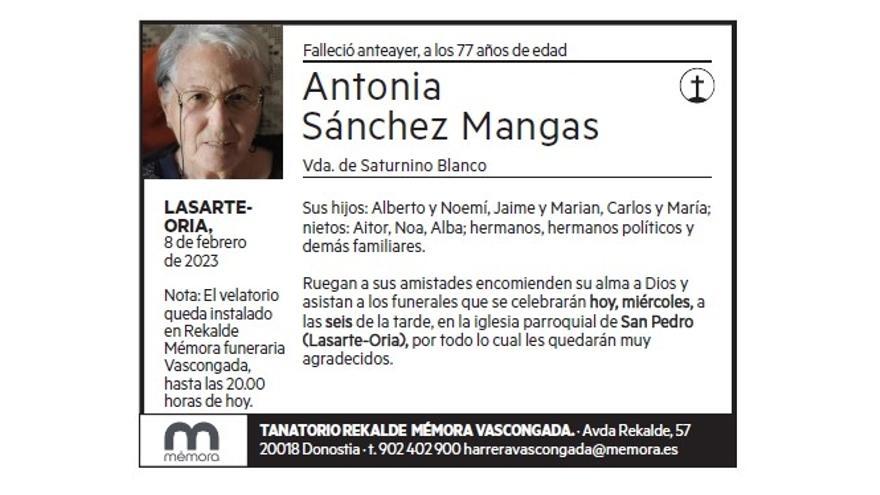 Antonia Sánchez Mangas