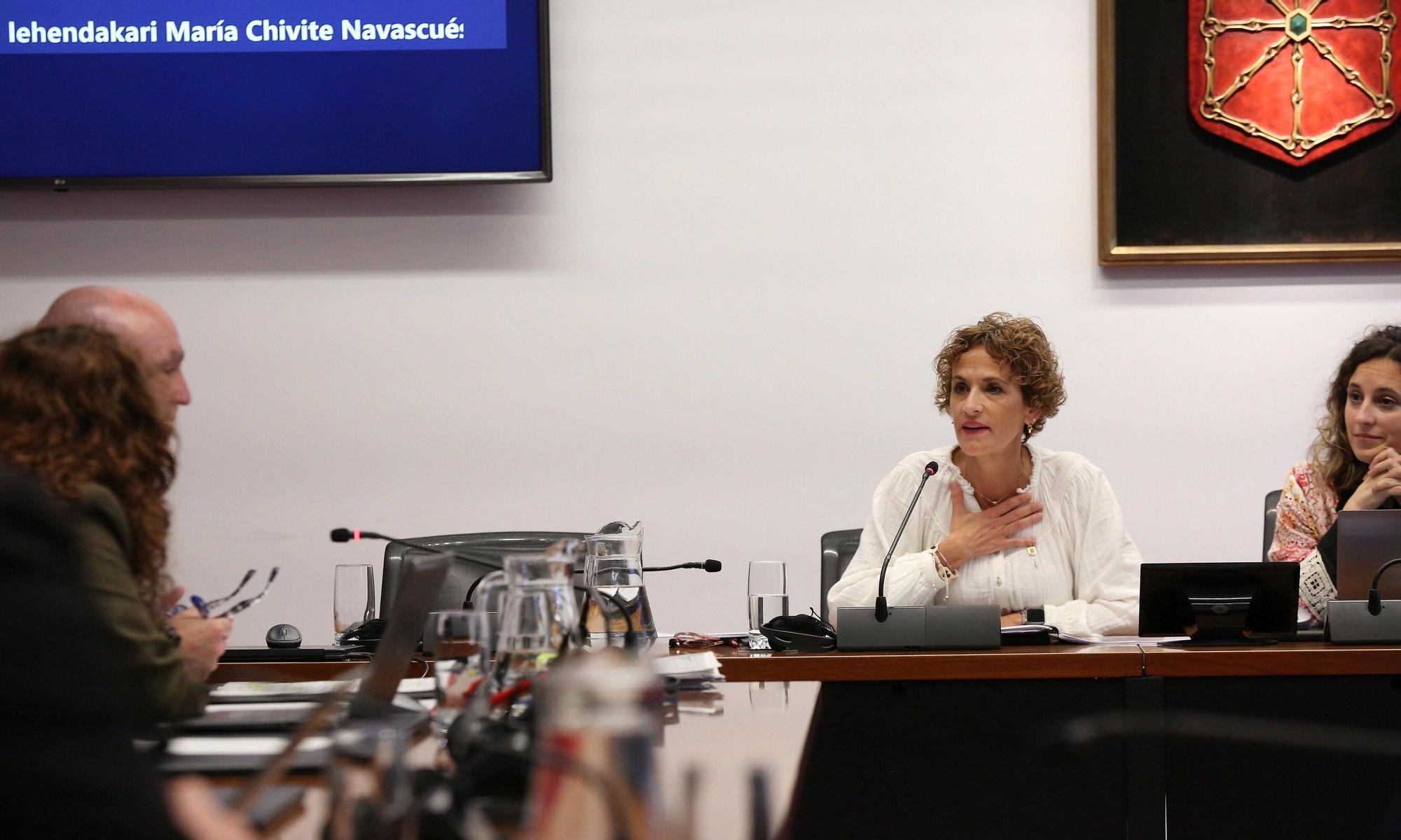 Fotos de la comparecencia de María Chivite en la comisión de ...