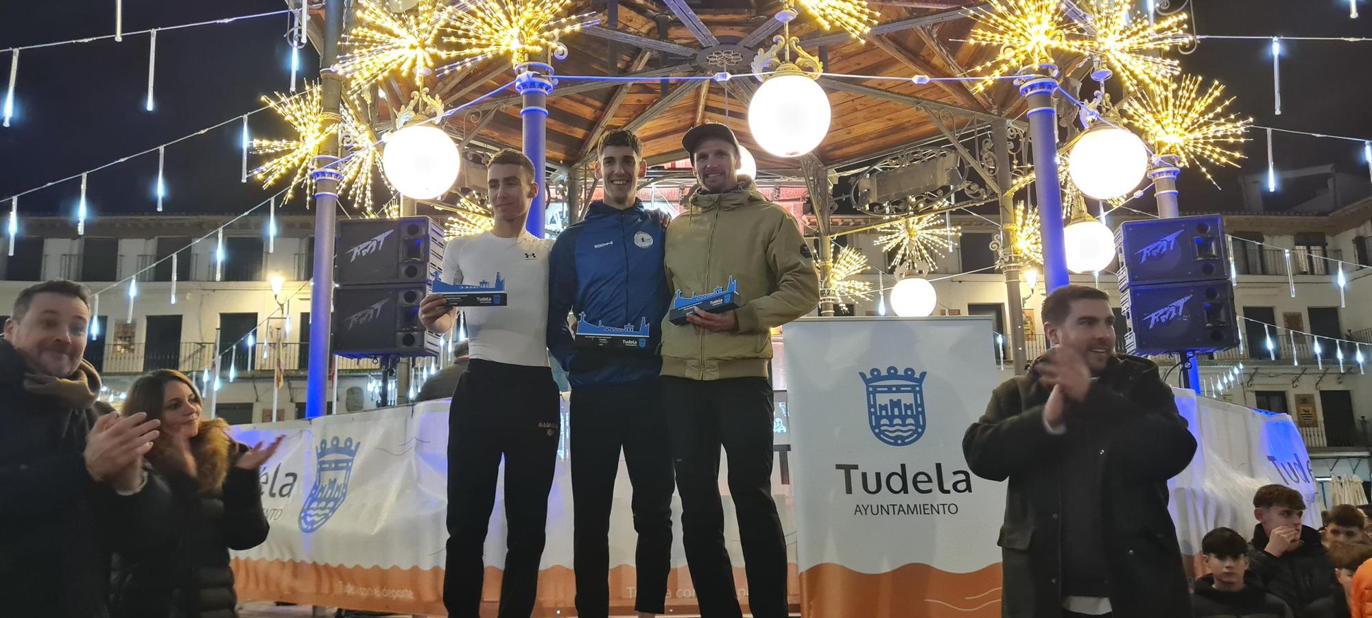 Podio de la San Silvestre de Tudela