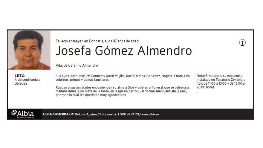 JOSEFA GOMEZ ALMENDRO